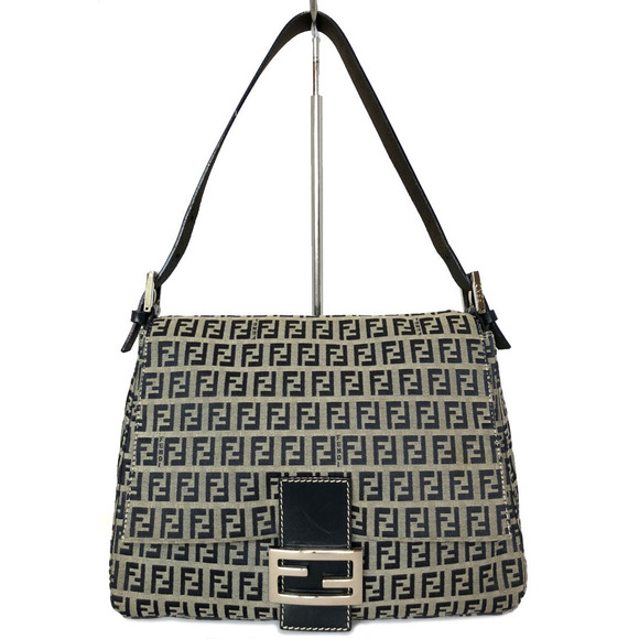 Fendi | Bags | Fendi Navy Bag Pattern Blue Shoulder Zucca | Poshmark